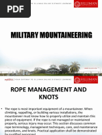 Military Mountaineering | PDF | Knot | Rope