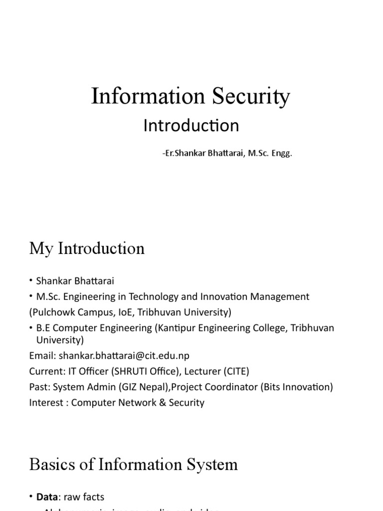 Chapter 1 Introduction To Information Security | PDF | Cryptography ...