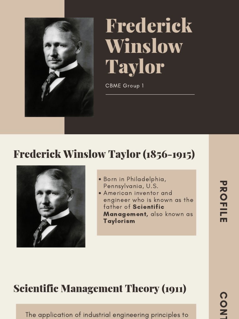 Frederick Winslow Taylor Biography – DPLO