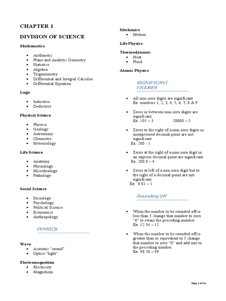 Lesson 1 | PDF | International System Of Units | Sine