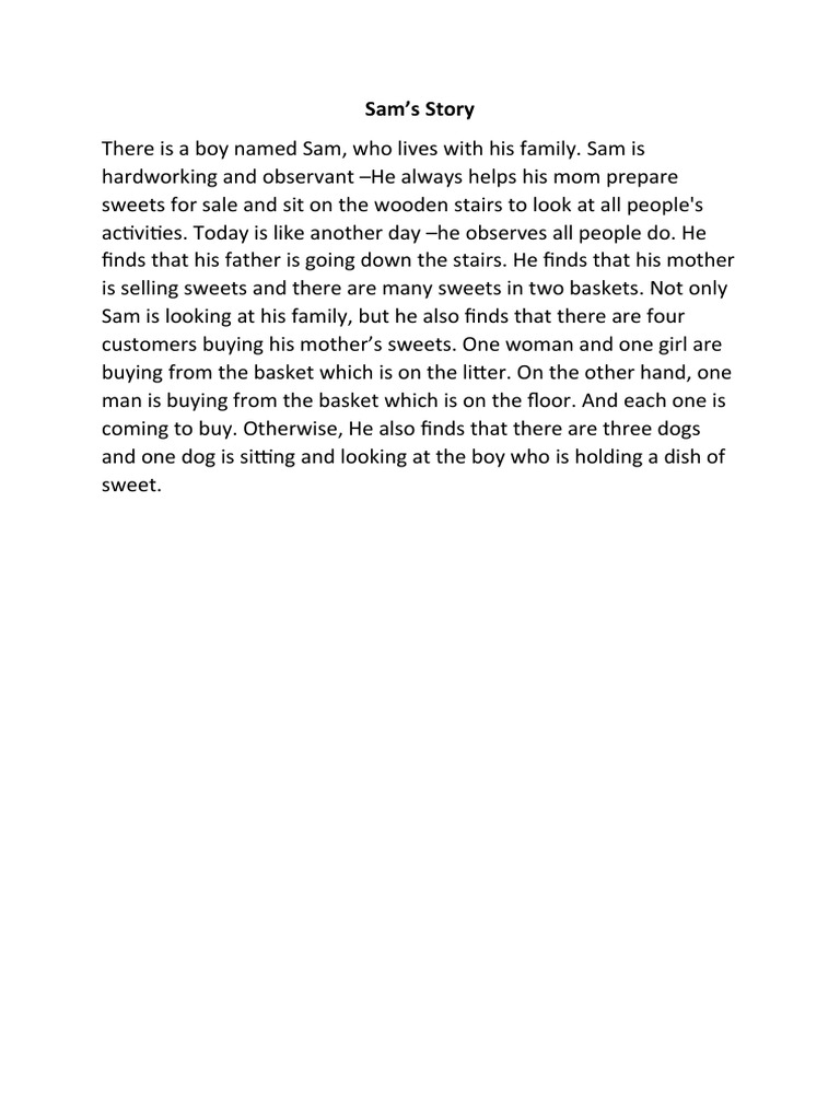 Sam's Observant Day | PDF