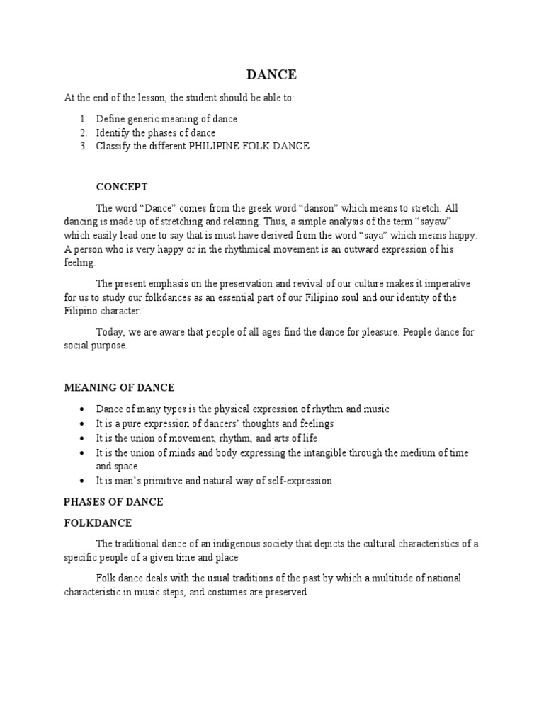 Dance: Concept | PDF | Dances | Ballroom Dance