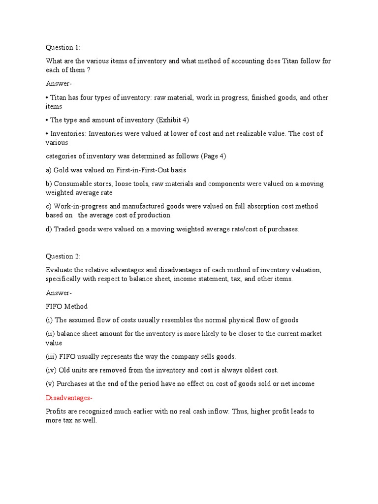 Titan Case Study | PDF | Hedge (Finance) | Inventory