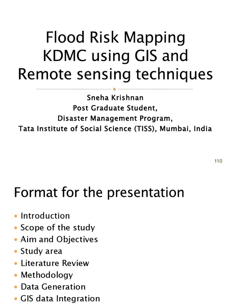 Flood Risk Mapping in KDMC Using GIS | PDF | Flood | Geographic ...