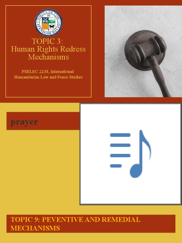 Human Rights Redress Mechanisms Explained | PDF | Human Rights | Habeas ...