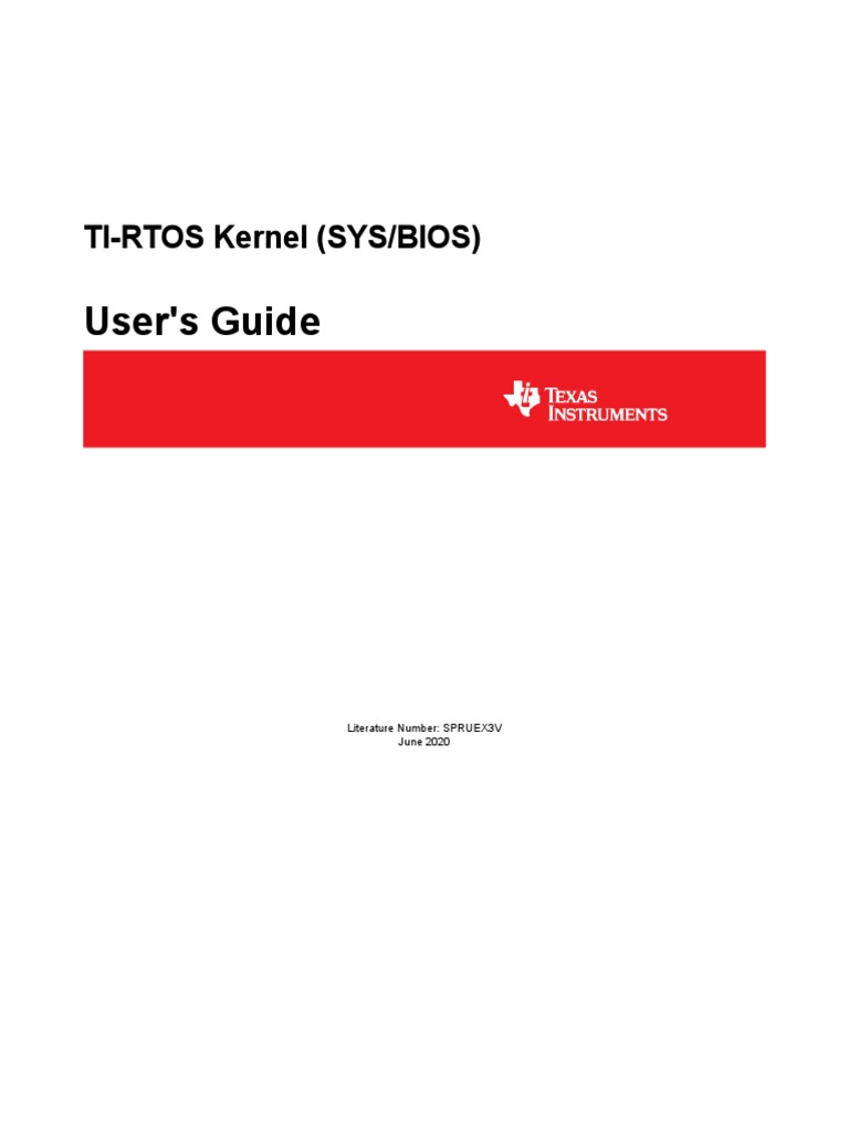 User's Guide: TI-RTOS Kernel (SYS/BIOS) | PDF | Information Technology ...