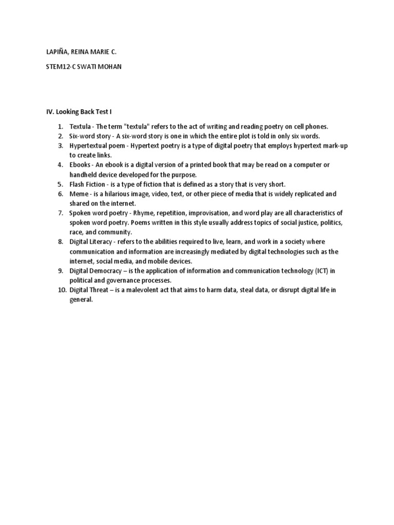 Tech's Impact on Modern Literature | PDF | Poetry | Internet
