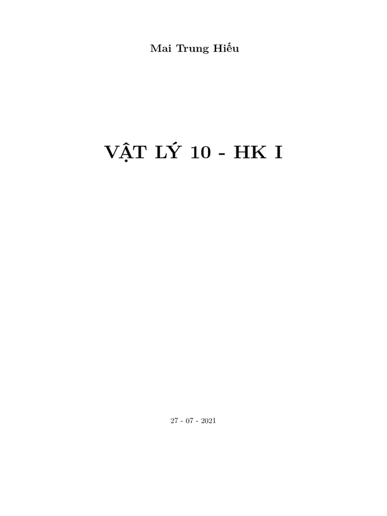 De Cuong Ly 10 - HK 1 | PDF