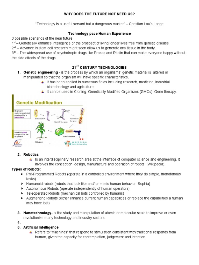The Promise and Perils of Emerging Technologies: Exploring How Genetic ...