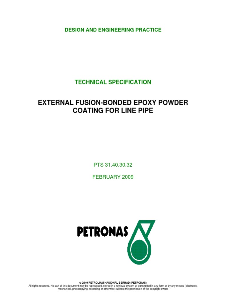 External Fusion-Bonded Epoxy Powder Coating For Line Pipe | PDF