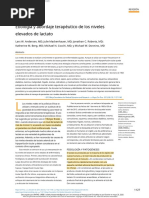 Hiperlactatemia: Causas y Tratamiento | PDF | Ácido láctico | Fisiología
