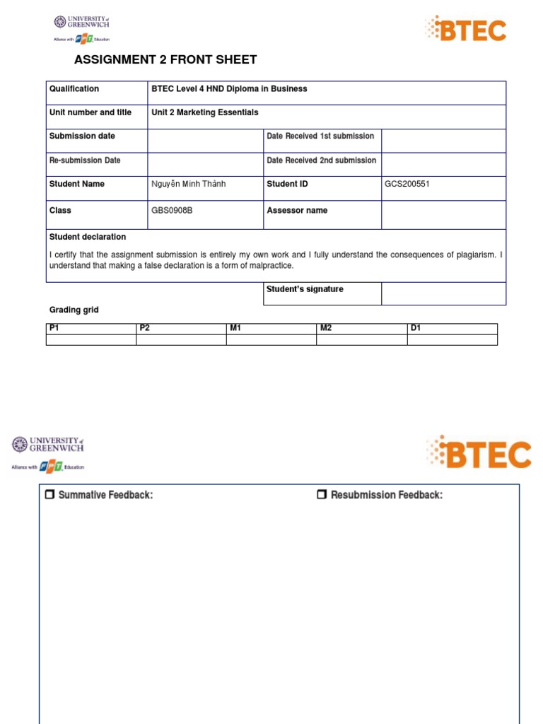 486 - Assignment 1 Frontsheet | PDF | Pricing | Prices