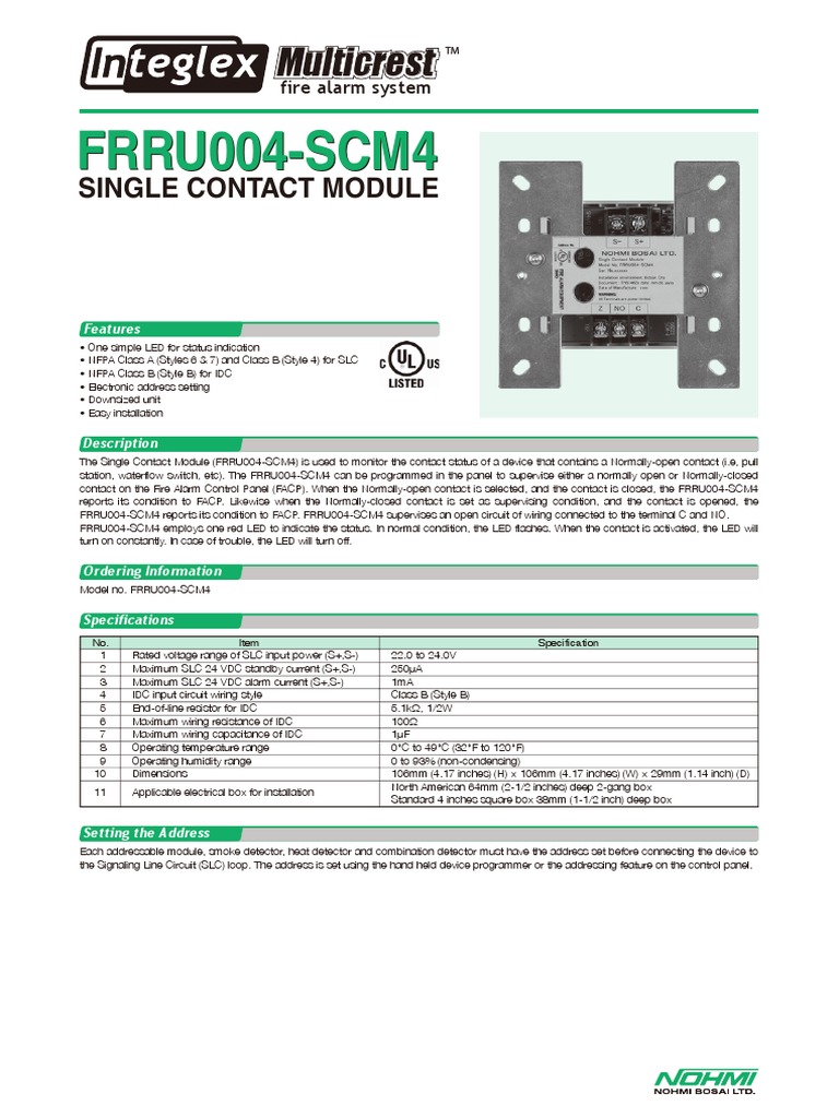 FRRU004-SCM4 Single Contact Module | Download Free PDF | Electrical ...