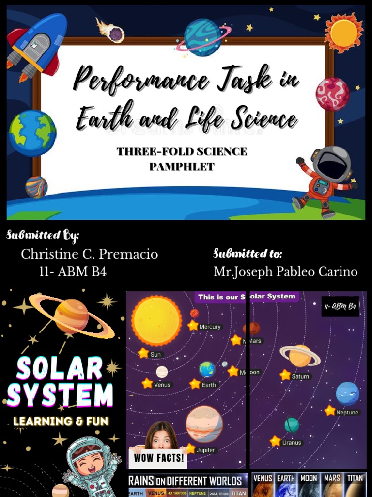 Performance Task in Earth & Life Science | PDF | Earth | Planets