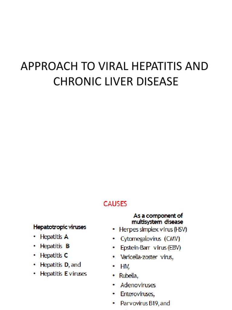 Viral Hepatitis and Chronic Liver Disease in Children | PDF | Hepatitis ...