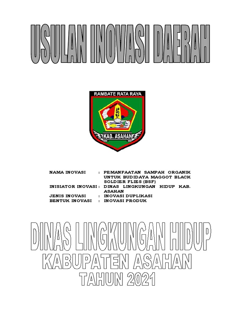 Contoh Usulan Inovasi Daerah 2021 | PDF | Sains & Matematika ...