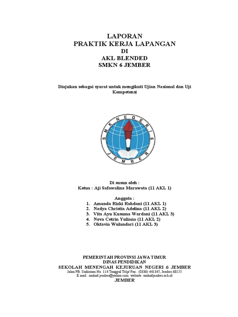 Cover Laporan PKL Kelompok 17 | PDF