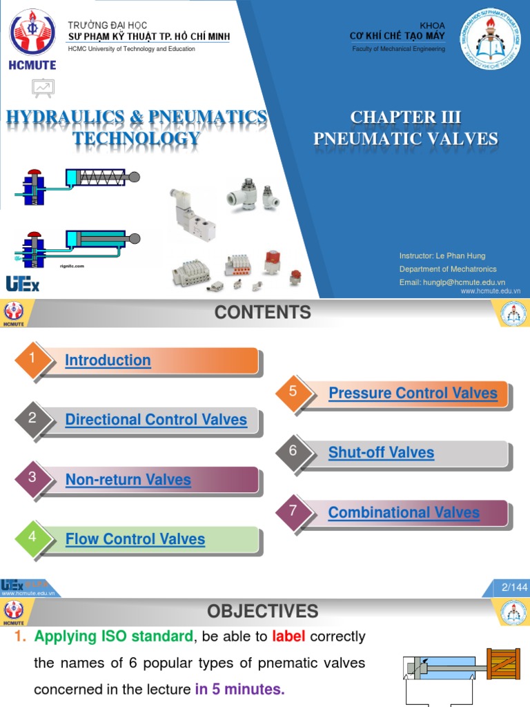 Chapter 3 Pneumatic Valves | PDF | Valve | Piston
