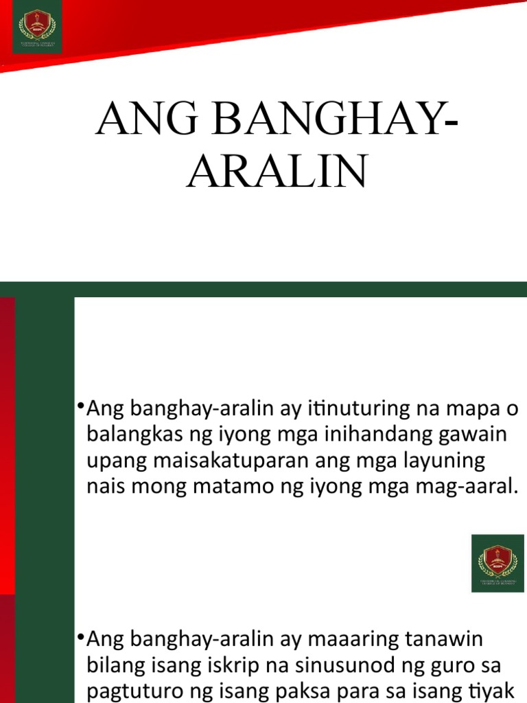 Ang Banghay Aralin | PDF