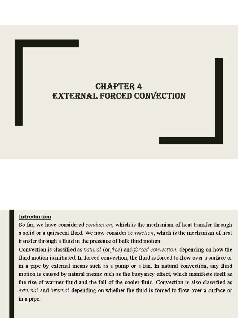 Chapter 4 - External Forced Convection | PDF | Reynolds Number | Fluid Dynamics
