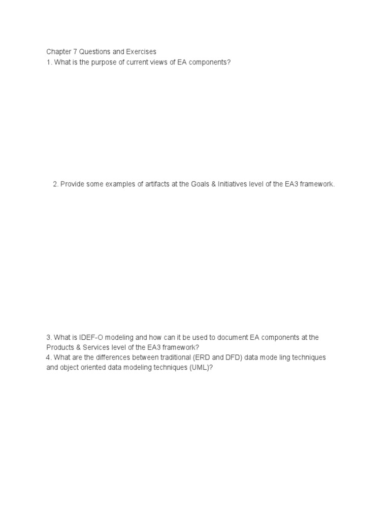 Chapter 7 Guide Questions and Exercises | PDF