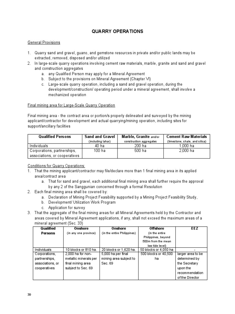 RA 7942 (Quarry) | PDF | Mining | Construction Aggregate
