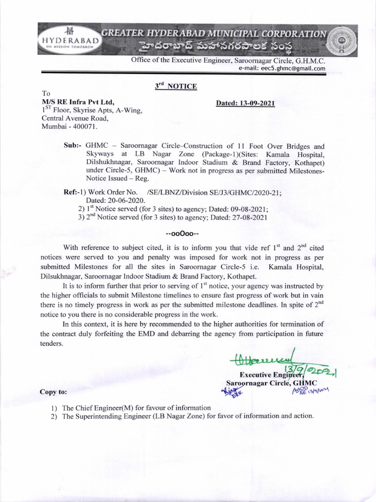 3rd Notice FOB | PDF