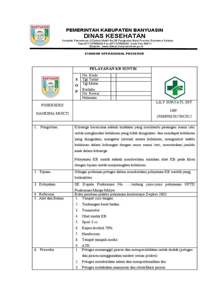 Sop Poskesdes | PDF | Sains & Matematika