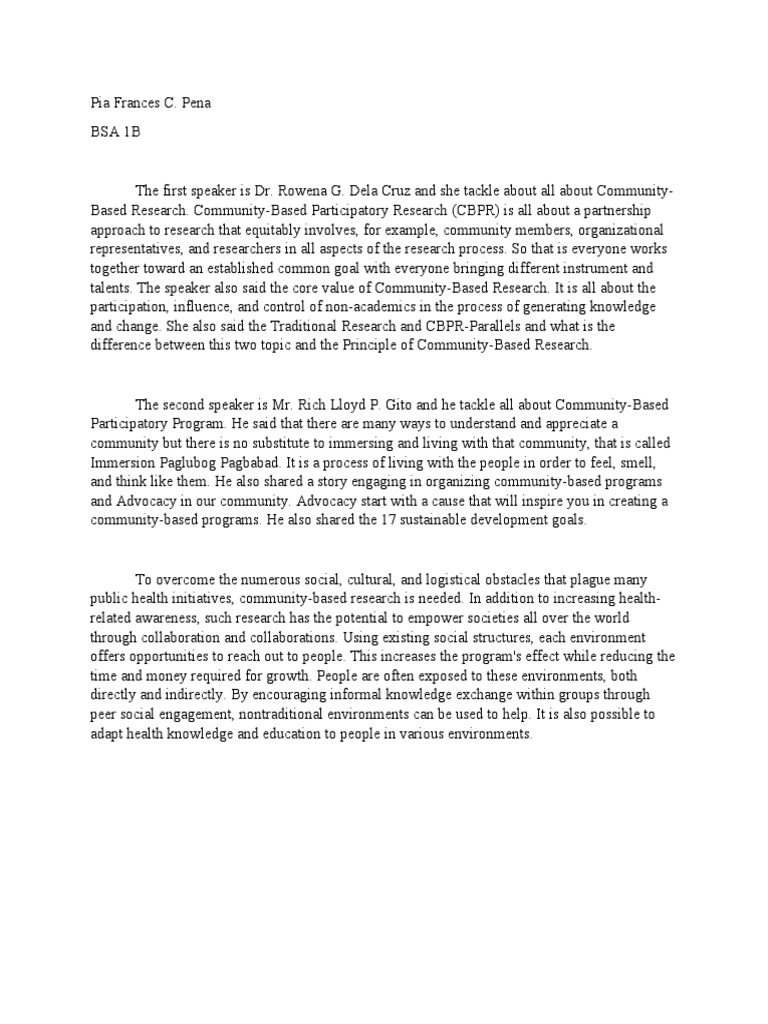 NSTP Reflection | PDF