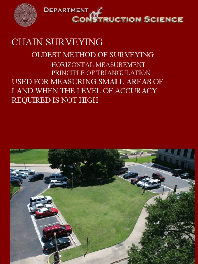 Chain Surveying: Oldest Method of Surveying | PDF | Technology ...