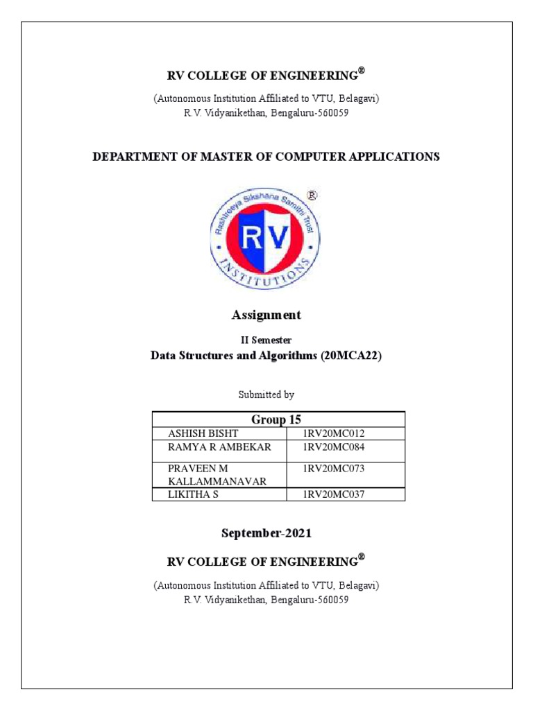 DSA Assignment | PDF | Discrete Mathematics | Algorithms And Data ... DSA Assignment | PDF | Discrete Mathematics | Algorithms And Data ...
