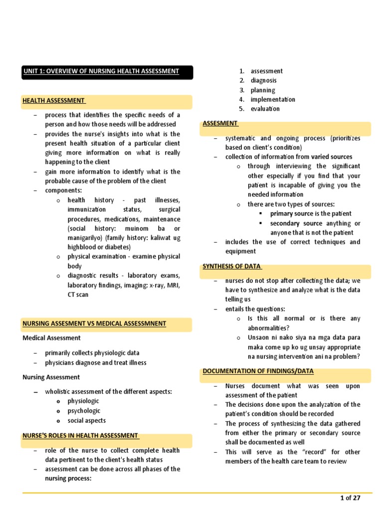 Health Assessment Trans | PDF | Medical Diagnosis | Nursing