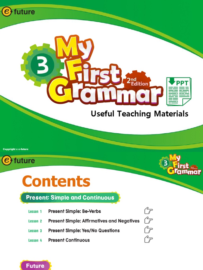 My First Grammar Student Book 3 PPT Material 892 | PDF | Human ...