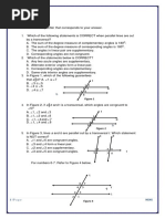 Parallel Lines and Transversals Quiz | PDF | Angle | Geometry
