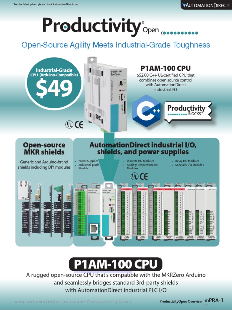P1AM-100 CPU: Open-Source Agility Meets Industrial-Grade Toughness ...