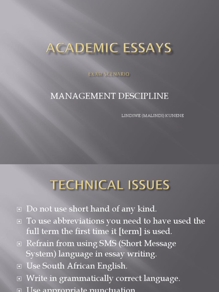 Writing An Academic Essay | PDF | Essays | Linguistics