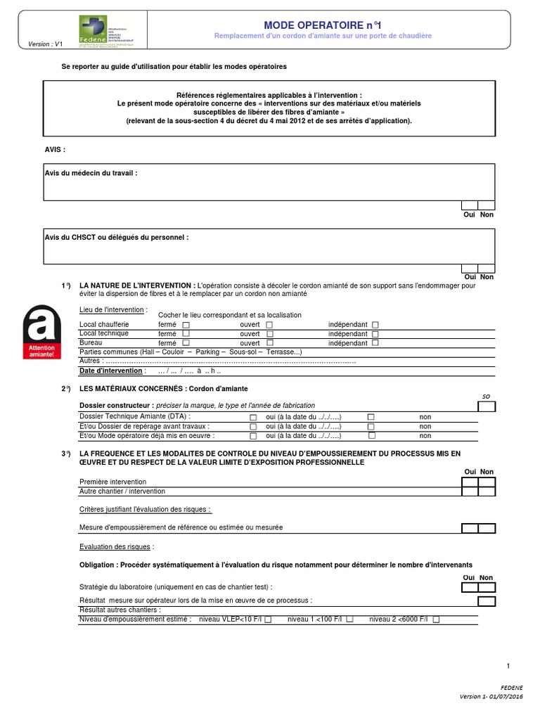 Modop 3 | PDF | Amiante | Aspirateur