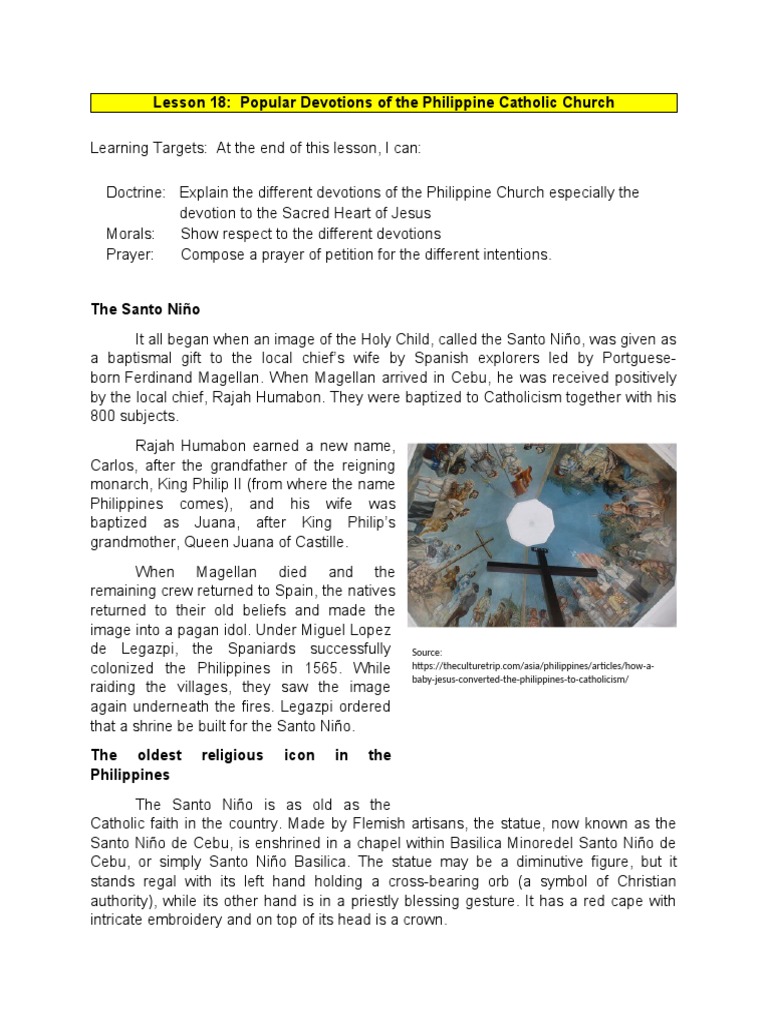 Week14 Popular Devotions of The Philippine Catholic Church | PDF | Cebu