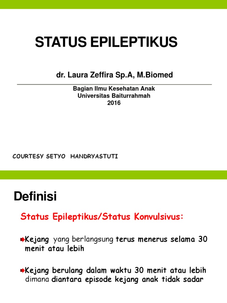 Status Epileptikus | PDF | Kesehatan Holistik