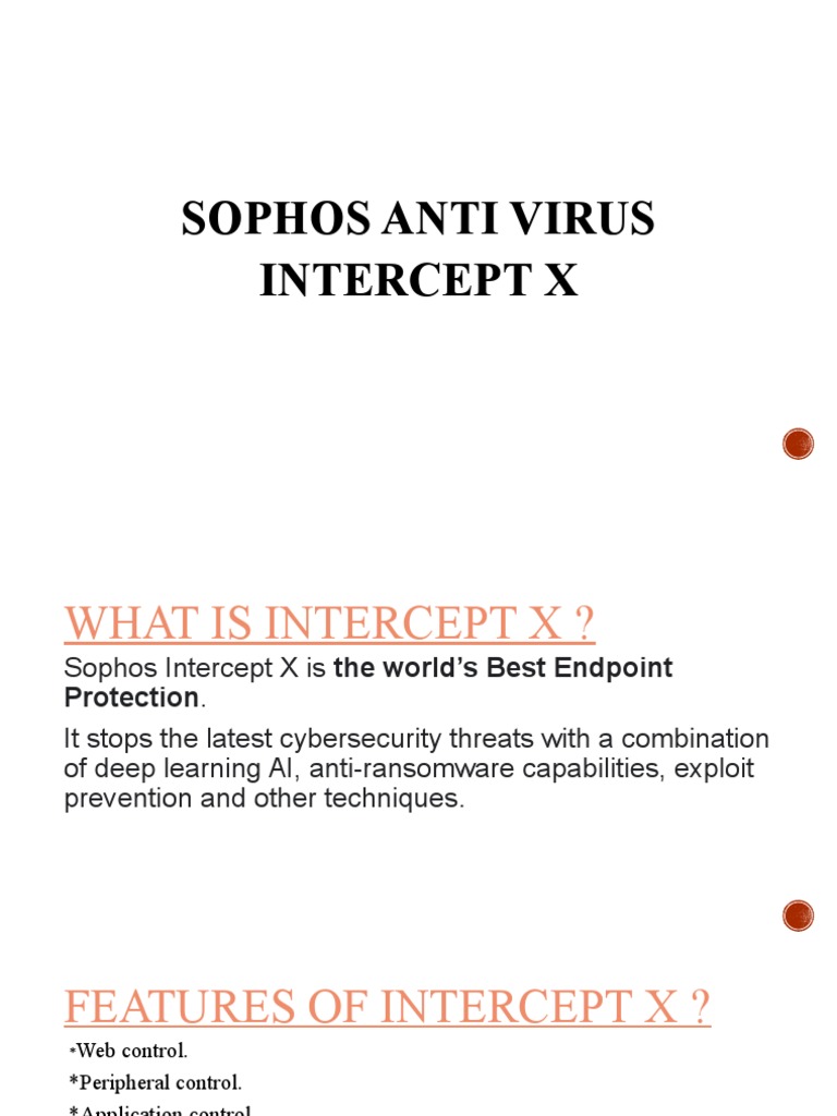 Sophos Anti Virus Intercept X | PDF | Malware | Antivirus Software