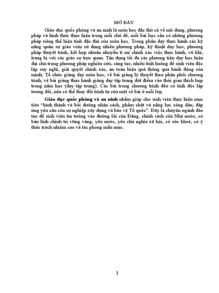 HP1. Bài 1 ĐỐI TƯỢNG NHIỆM VỤ, PHƯƠNG PHÁP NGHIÊM CỨU MÔN HỌC | PDF