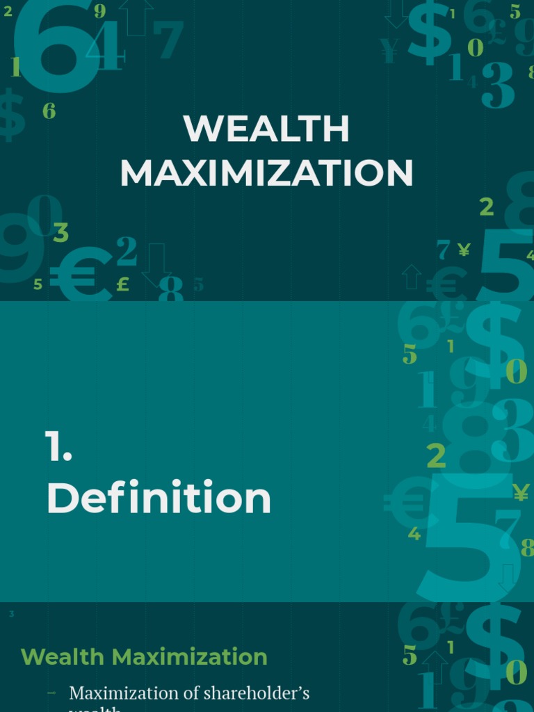 Wealth Maximization | PDF | Business