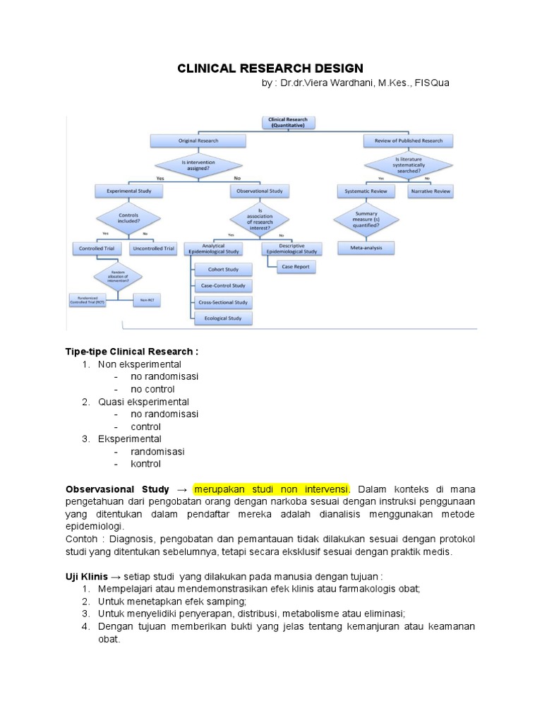 Kuliah 12 - Clinical Research Design | PDF