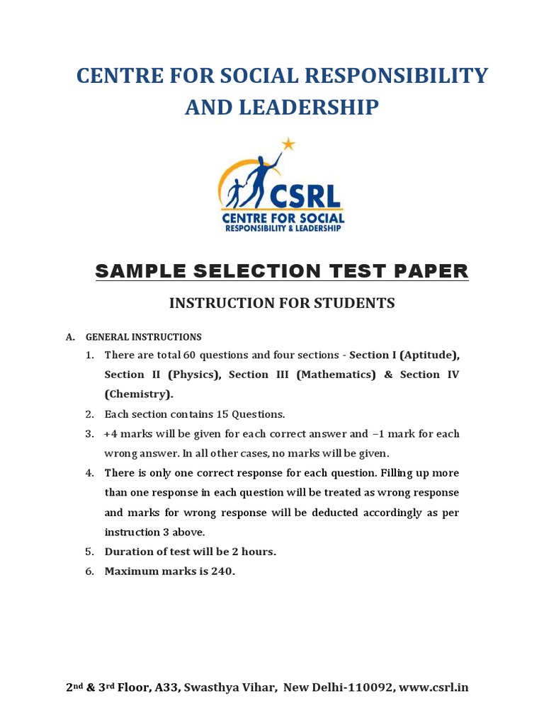 Sample Paper A For Engineering Aspirants (2021-22) .96fa4971 | PDF ...