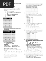 Interquartile Range Exam Questions | PDF | Descriptive Statistics