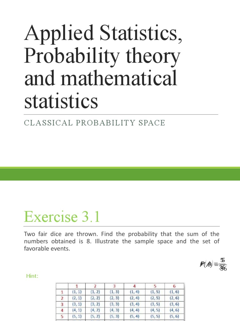 Lab3 - Classical Probability Space | PDF | Probability | Probability And Statistics