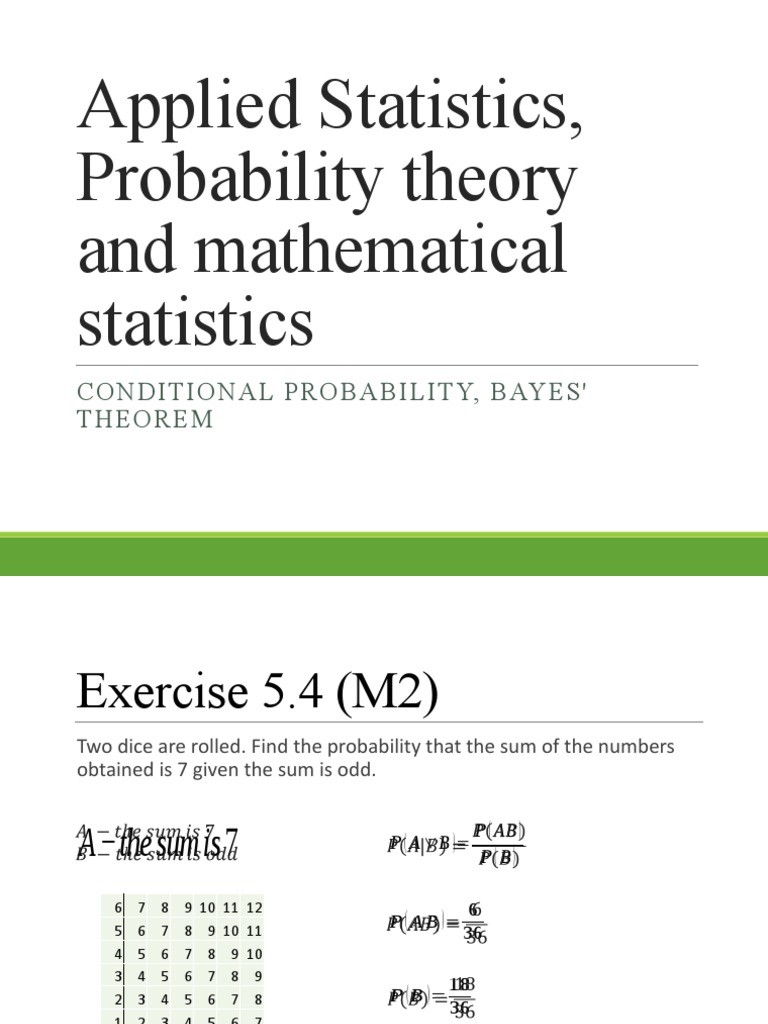 Lab4 - Conditional Probability, Bayes' Theorem | PDF | Probability ...