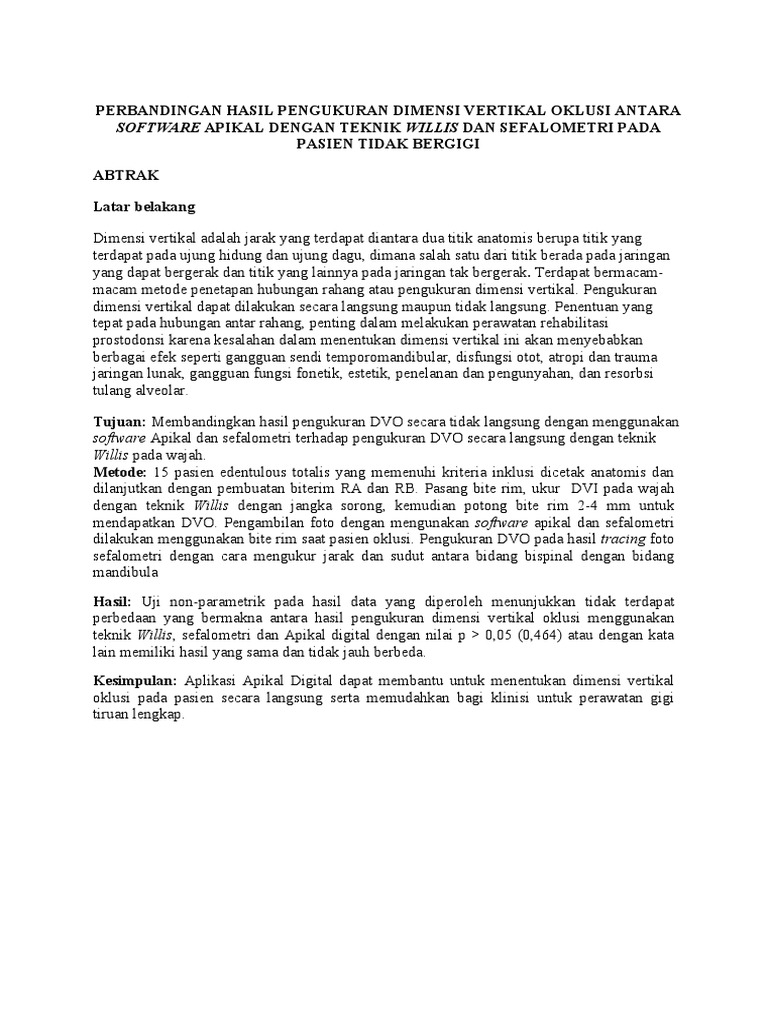 Abstrak Tesis Kak Hera | PDF