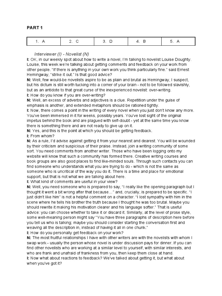 Answer Keys and Transcription | PDF | Museum