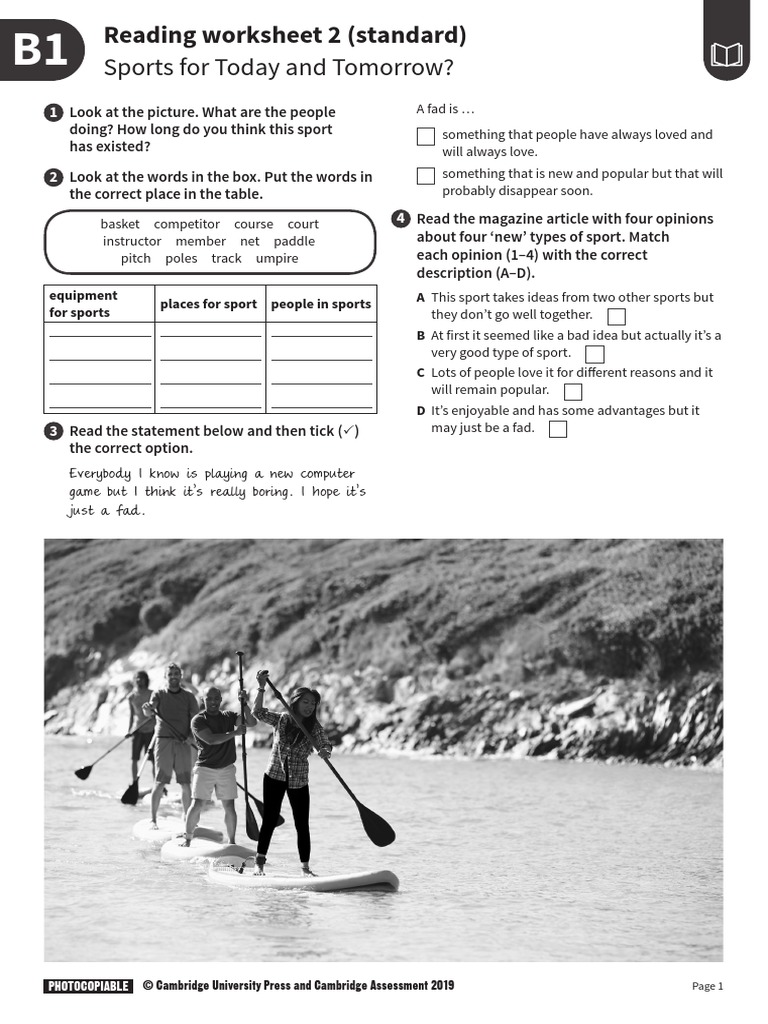 Open World Preliminary B1 Reading WS 2 Standard | PDF